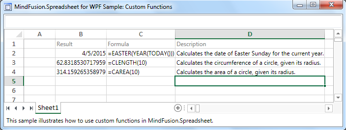 Wpf Spreadsheet Control Gallery Mindfusion