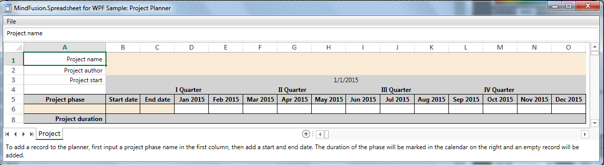 WPF Spreadsheet Control Gallery | MindFusion WPF Spreadsheet Control Gallery | MindFusion